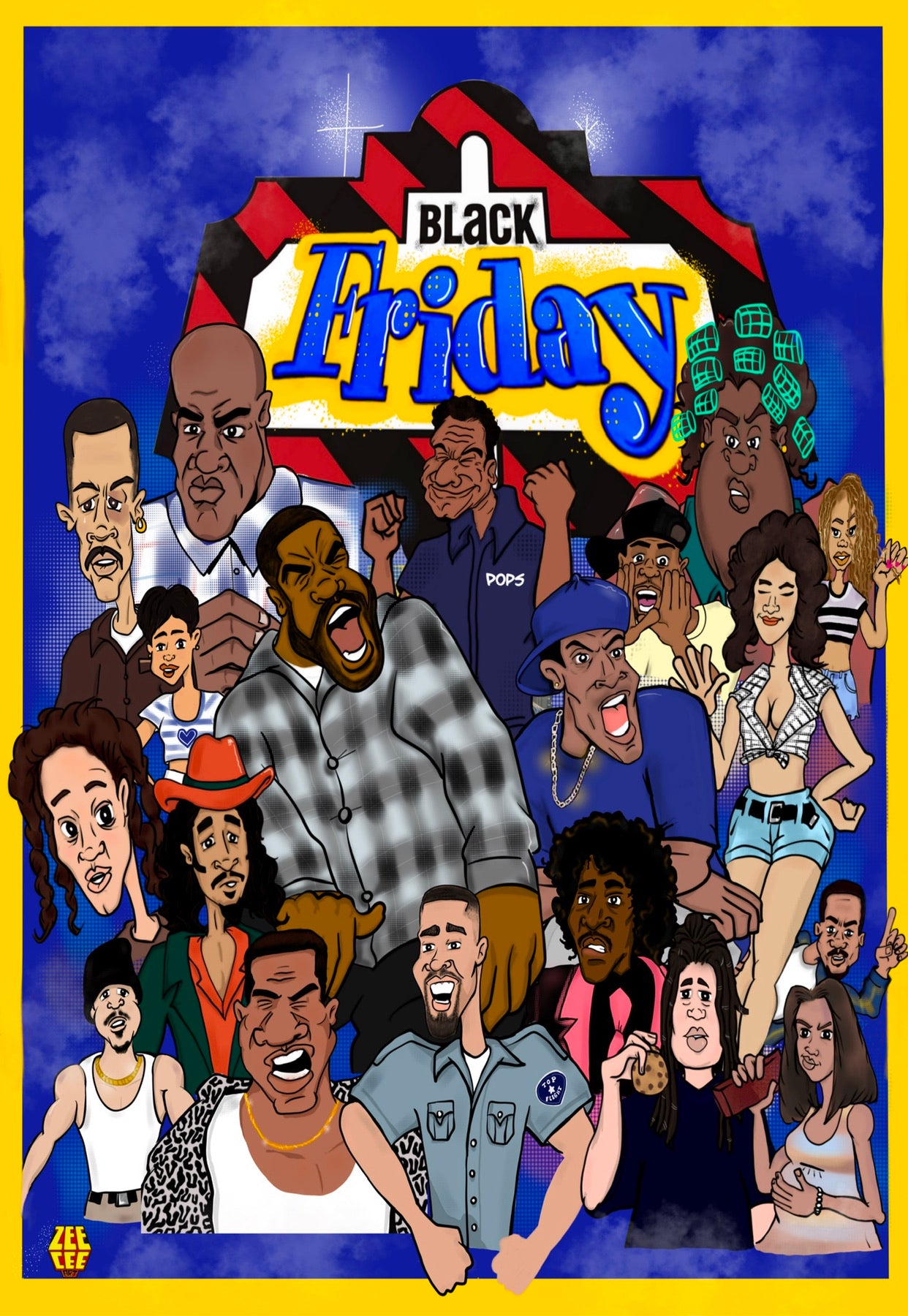 Black Friday 13 X 19 Print Zee Cee Art Black Friday 13 X 19 Print Zee Cee Art